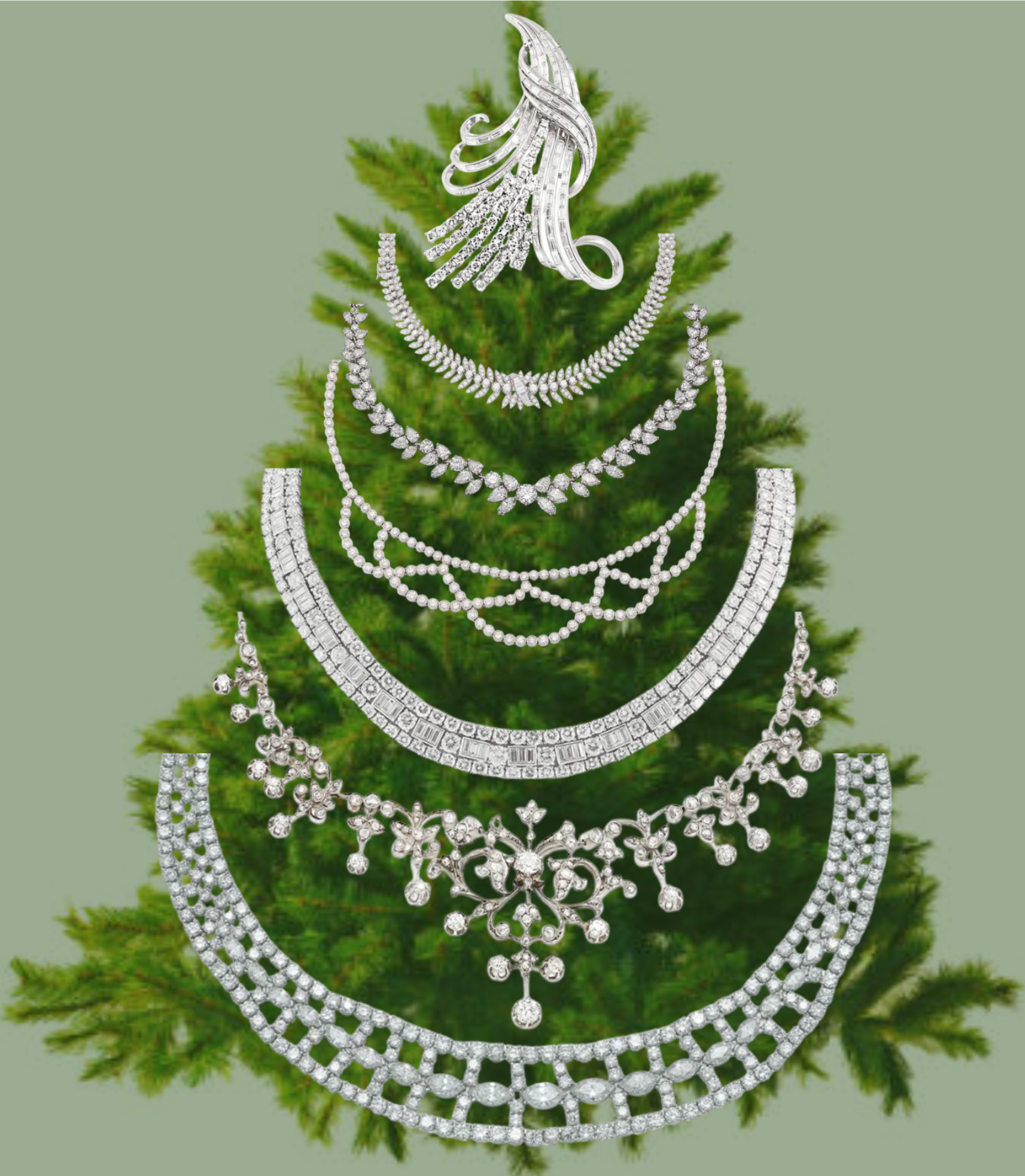 Diamond Christmas Tree – Eric Originals & Antiques Ltd